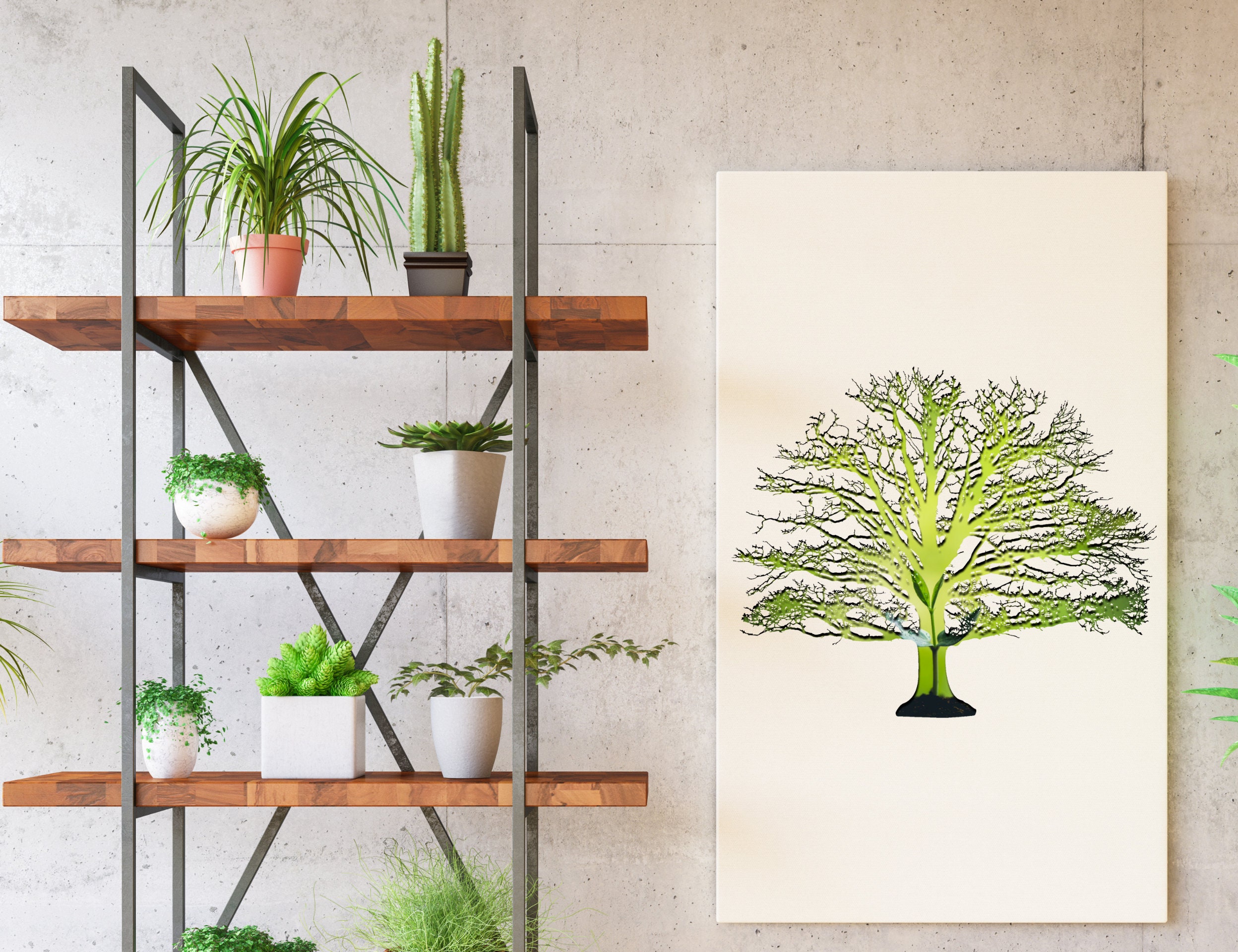 Digital Prints Prints Cabin Design Sprout Sapling Plant Hiking Sticker ...