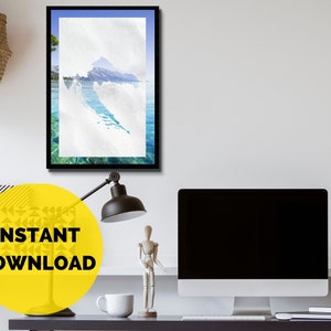 Printable Croatia Wall Art Map | Downloadable Print Digital Download ...