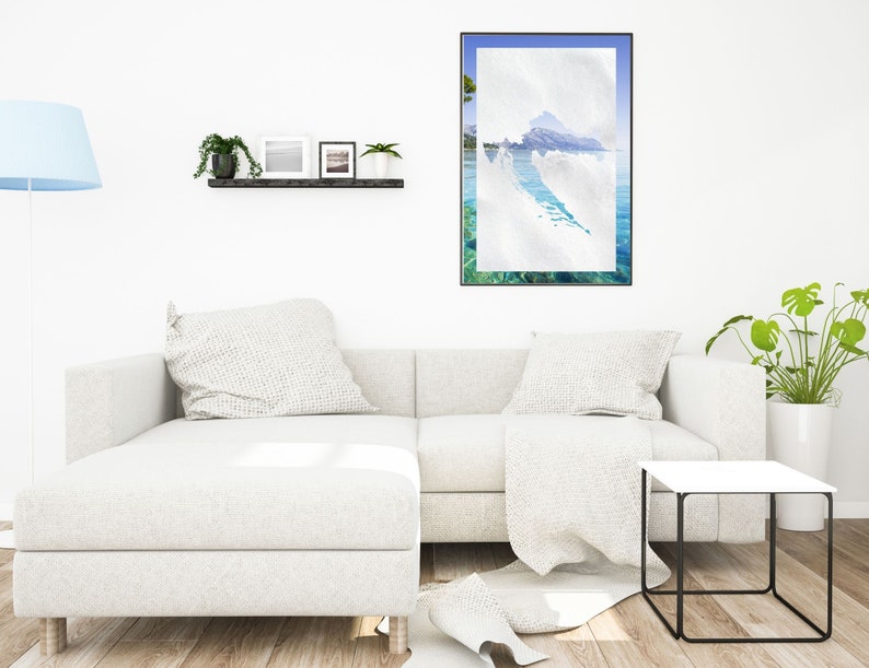 Printable Croatia Wall Art Map | Downloadable Print Digital Download ...