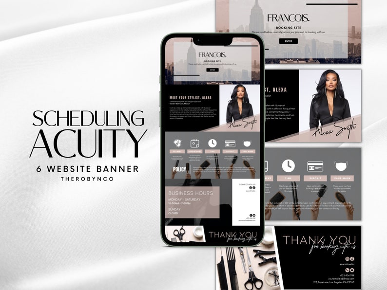 DIY Acuity Site, Acuity Scheduling Banner Templates, Booking Site ...