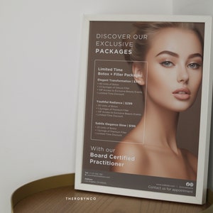 DIY Botox Dermal Filler Package Flyer Templates Design, Injection ...