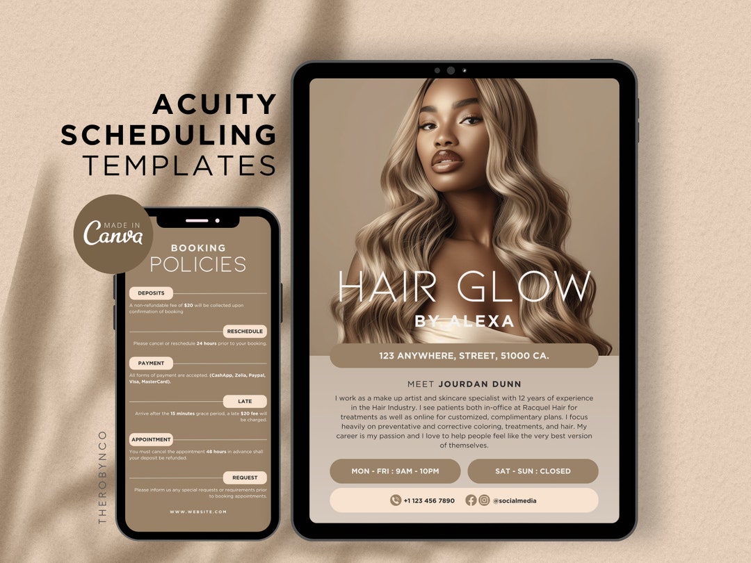 Hair Stylist Acuity Scheduling Template, Acuity Scheduling Template ...