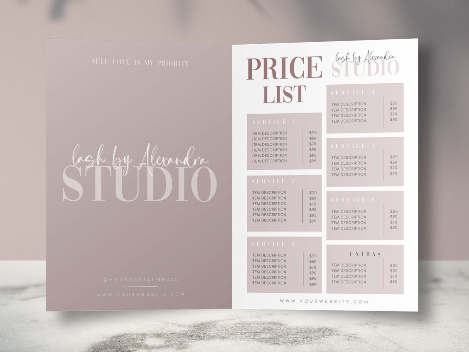 DIY Price List Templates Editable Printable More Listing - Etsy