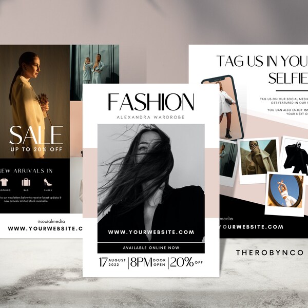 Clothing Social Media Flyer - Etsy