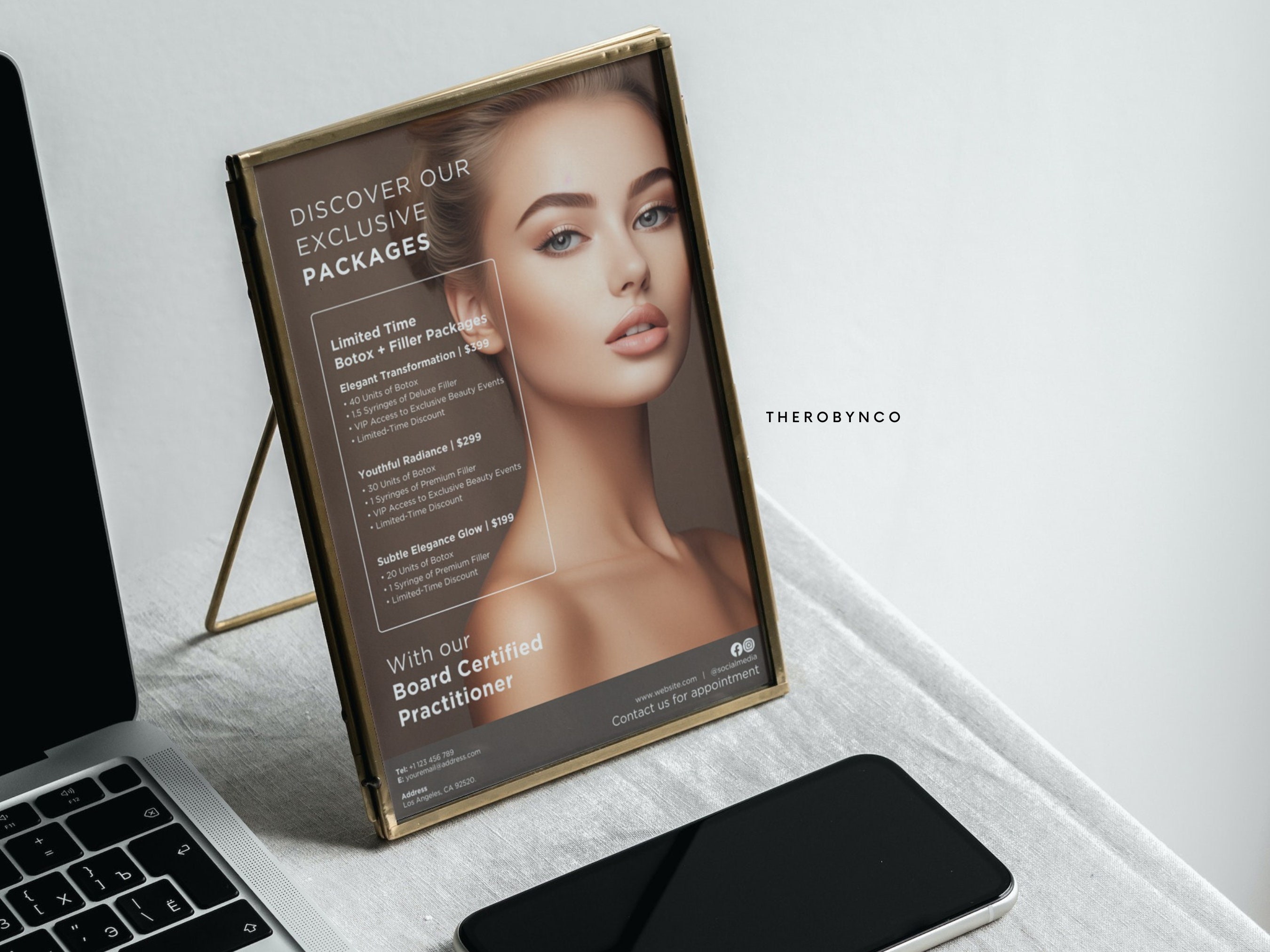 DIY Botox Dermal Filler Package Flyer Templates Design, Injection ...