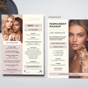 PMU Microblading Training Flyer Templates Design,master Class Course ...