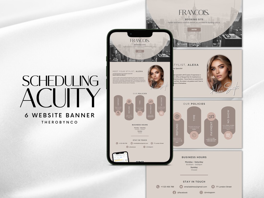 DIY Acuity Site, Acuity Scheduling Banner Templates, Booking Site ...