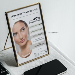 PMU Beauty Flyer Brand Awareness Templates, Hair Nail Makeup Salon ...