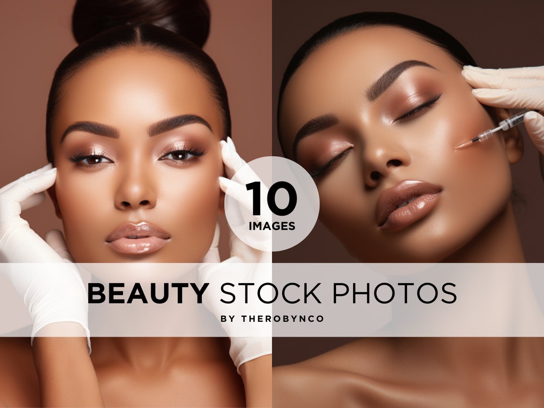 10 Stock Images - Beauty Botox Filler Model Stock Photos, Skincare Med ...