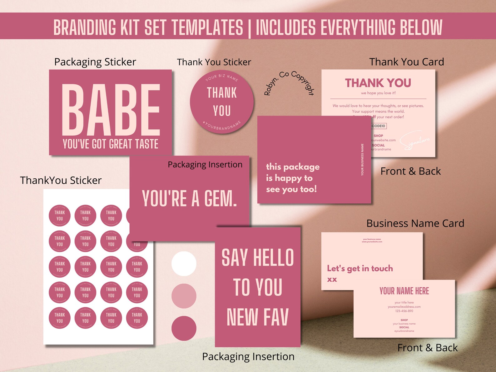 Large Branding Kit Set 10 Templates Business Kit Branding - Etsy