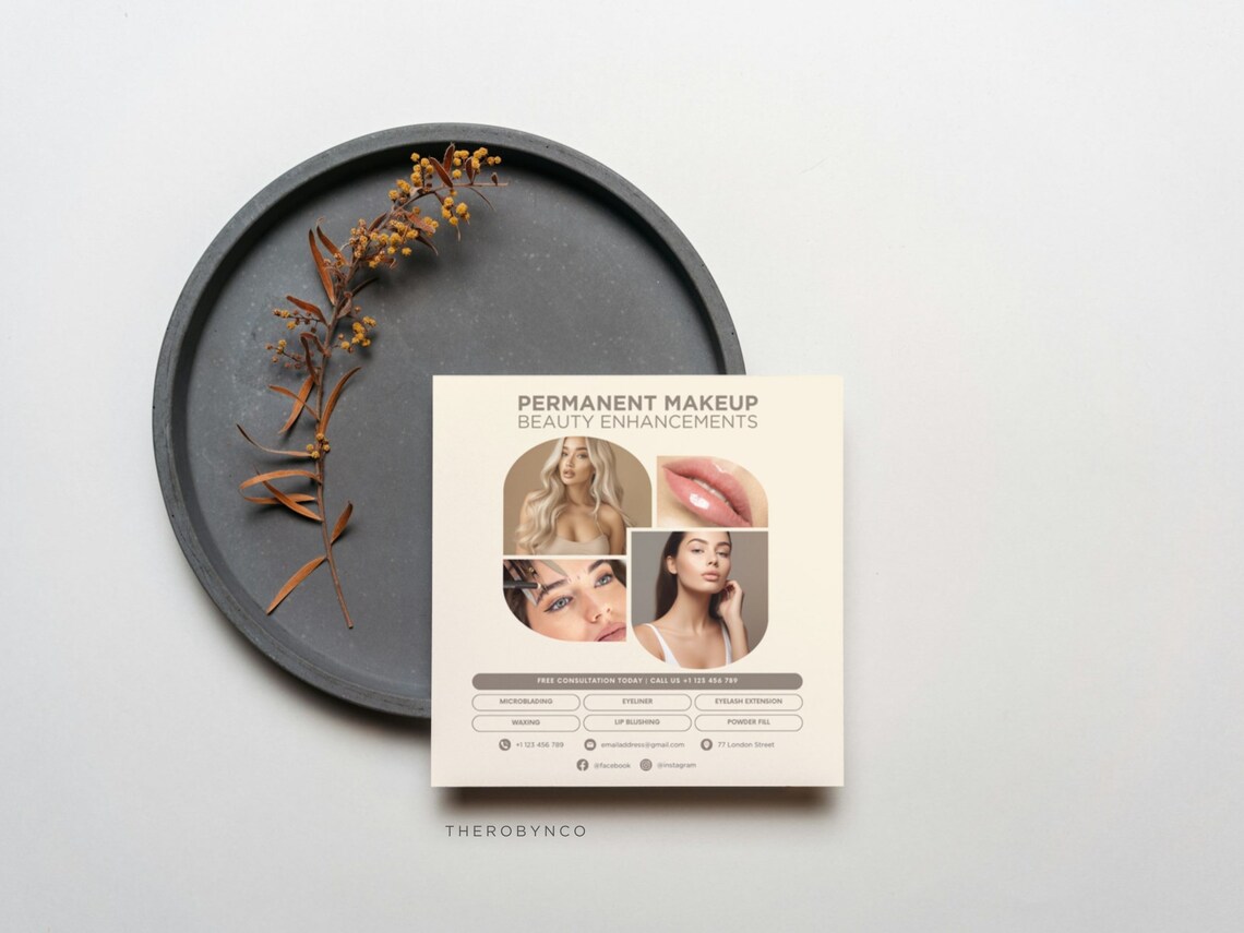 DIY Beauty Salon Flyer Templates Design, Hair Nail Makeup Salon ...