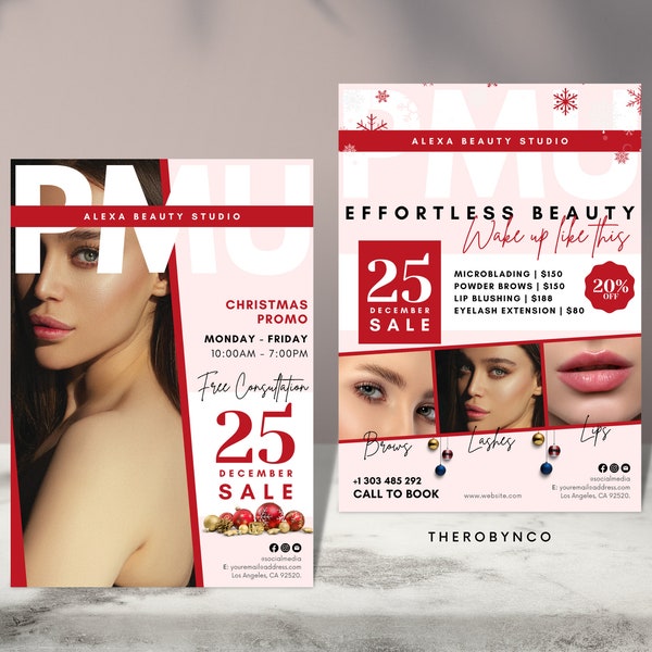 Permanent Makeup Promotion Flyer - Etsy