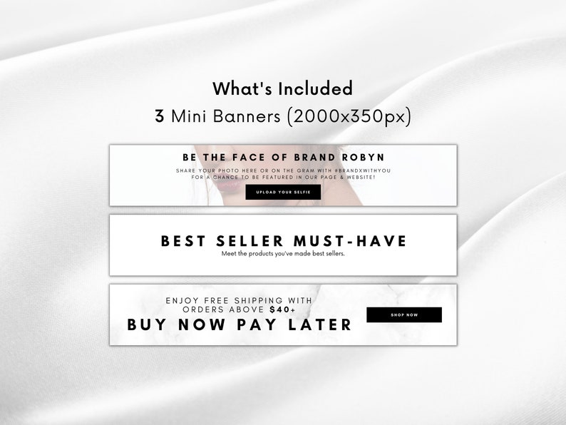 Beauty Cosmetics Makeup Shopify Website Banner Header - Etsy