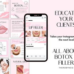 DIY 60 Botox and Filler Instagram Post Templates Content Design ...