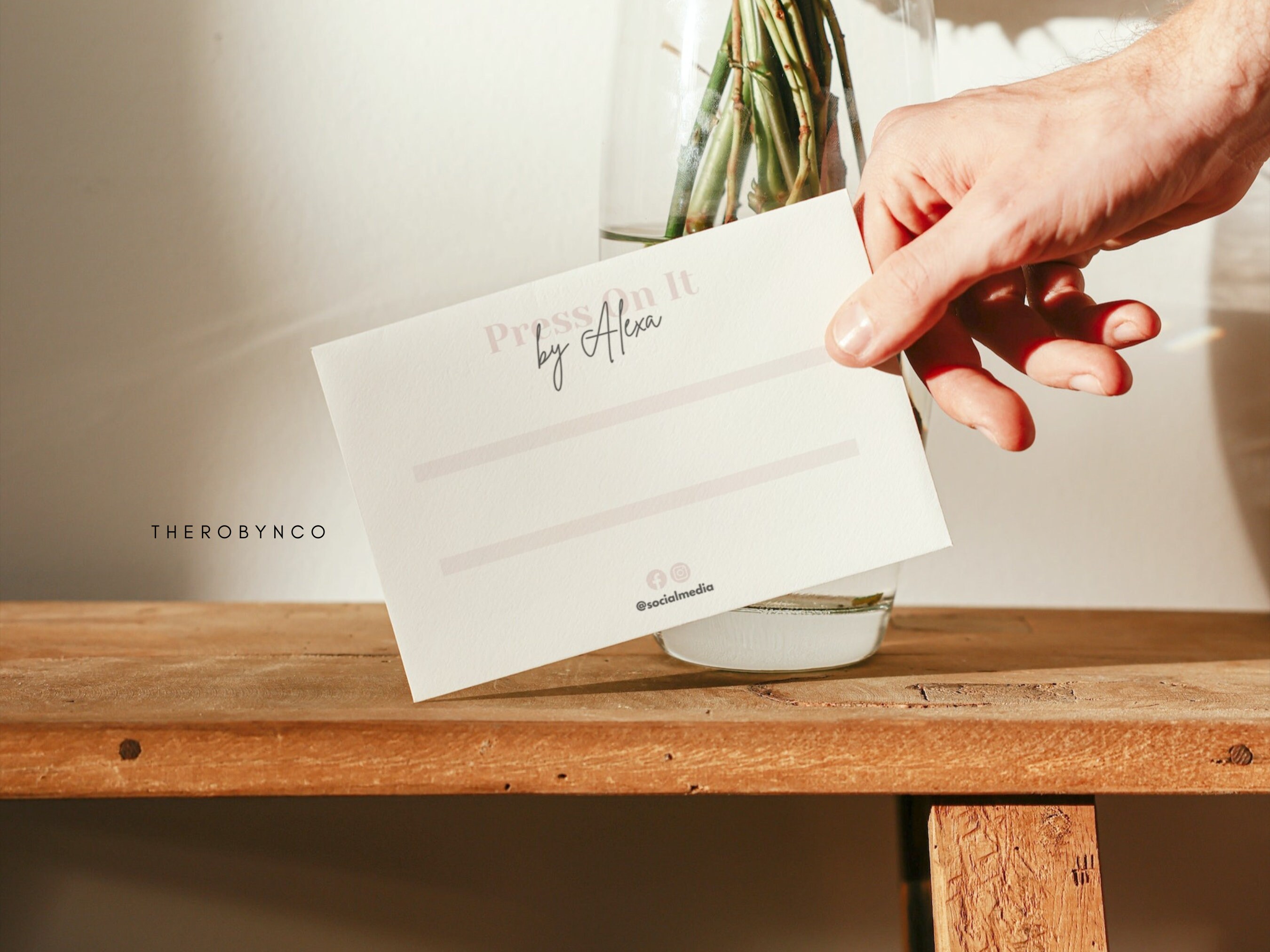 DIY Mini Bundle Press on Nails Product Card & Instructions Card ...