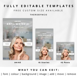 DIY Botox and Filler Instagram Post Templates Content Design, Editable ...