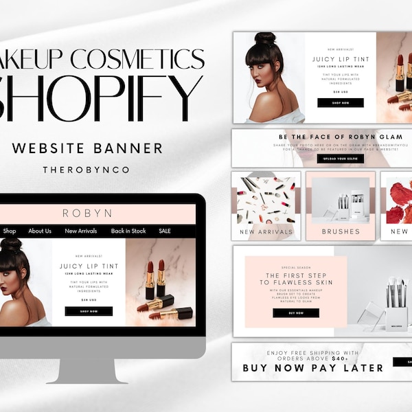 Pre Made Shopify Website Template - Etsy