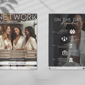 DIY Network Lunch Flyer Templates Design, Networking Women's ...