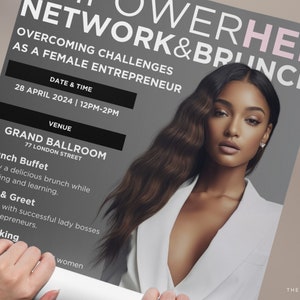 DIY Network Brunch Flyer Templates Design, Networking Women's ...