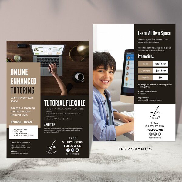 Tutoring Flyer - Etsy