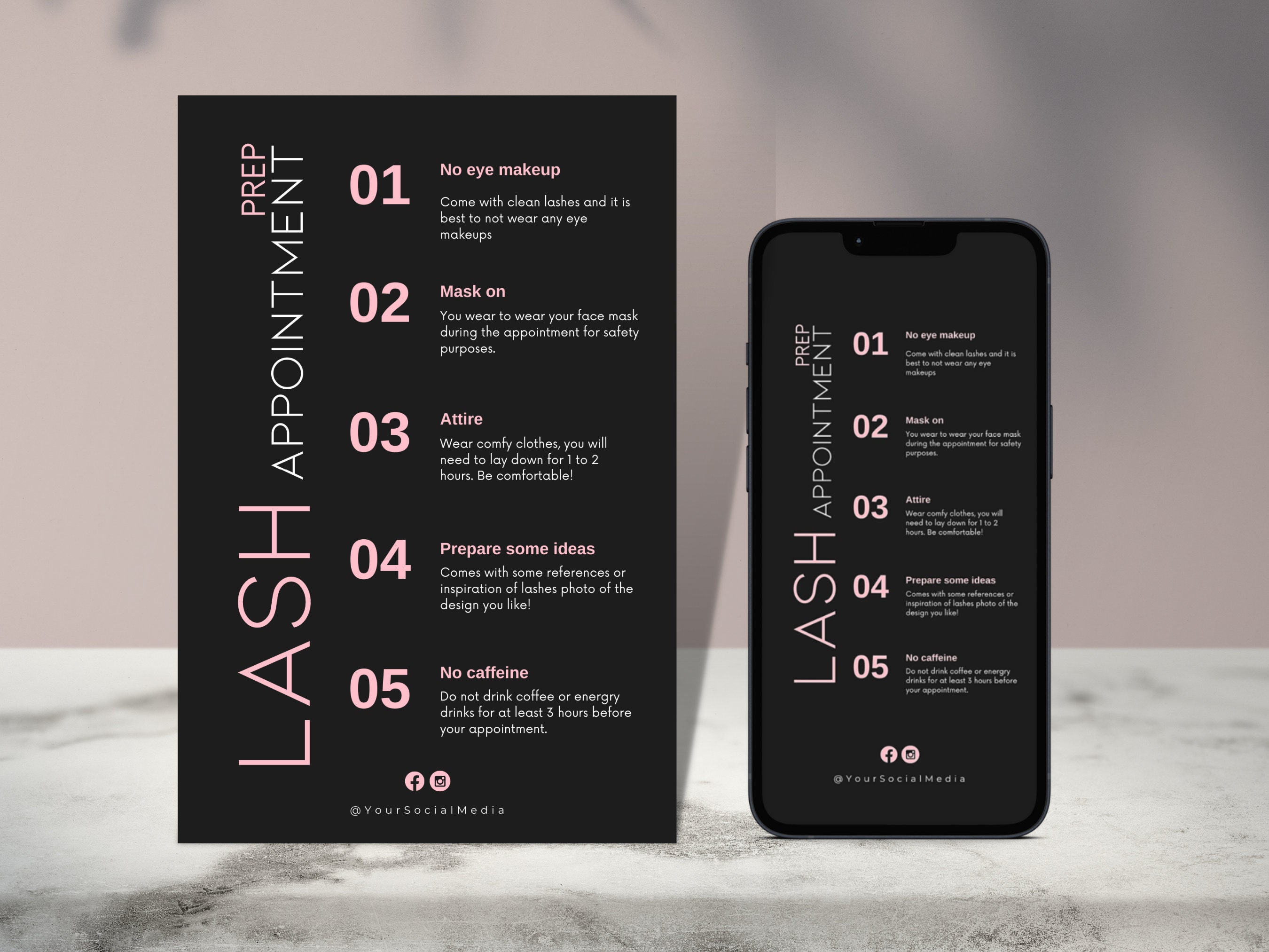 Lash Extension Appointment Template - Etsy