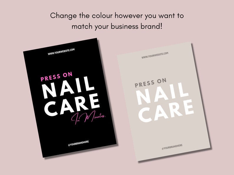 How to Apply Press on Nails Guide Templates Press on Nails | Etsy