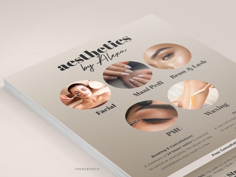 DIY Beauty Salon Flyer Templates Design, Hair Nail Makeup Salon ...
