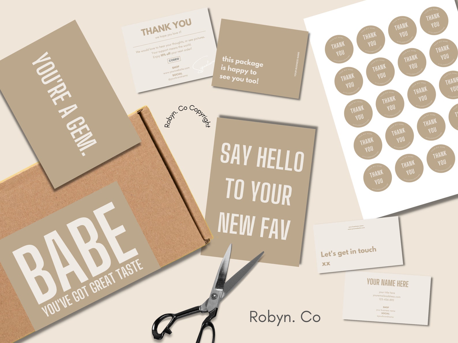 Large Branding Kit Set 10 Templates Business Kit Branding | Etsy