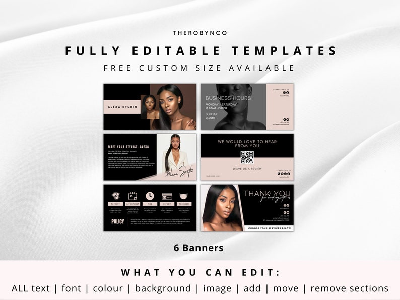DIY Acuity Site Acuity Scheduling Banner Templates Booking - Etsy
