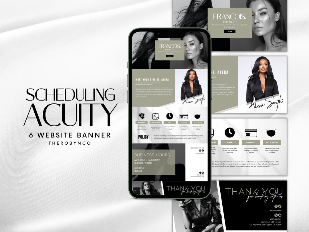 DIY Acuity Site, Acuity Scheduling Banner Templates, Booking Site ...