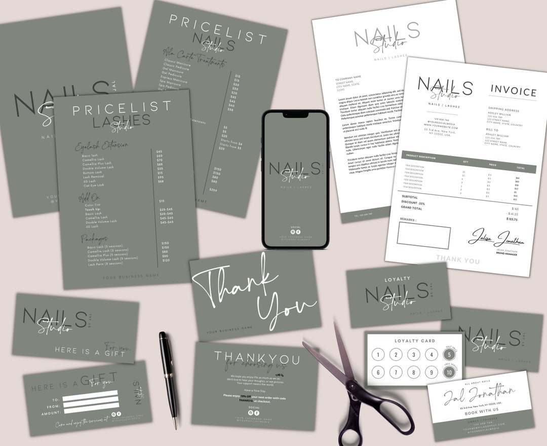 JAL 30 Large Branding Kit Set Bundle Templates, Editable, Printable ...