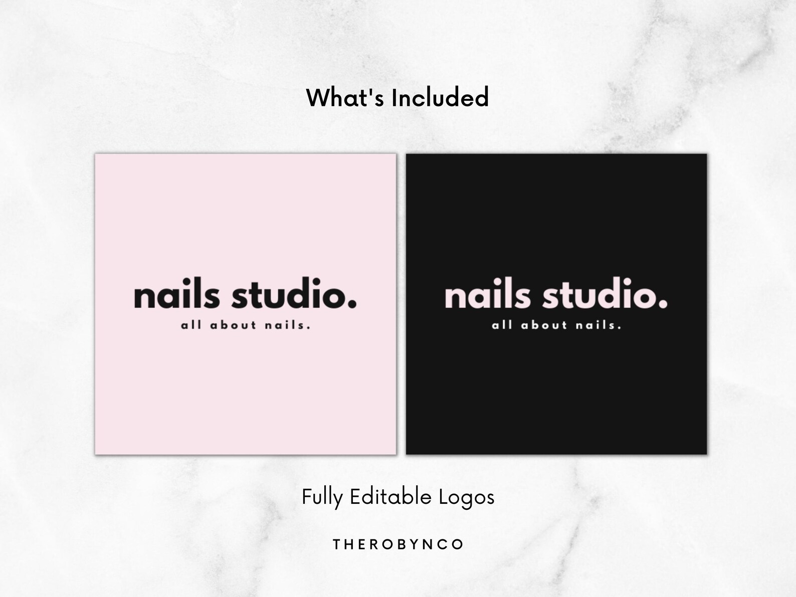 MEGA Nail Salon Large Branding Kit Bundle Templates Set - Etsy