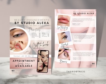 PMU Template Flyer Permanent Makeup Editable Flyer Beauty Spa IG ...