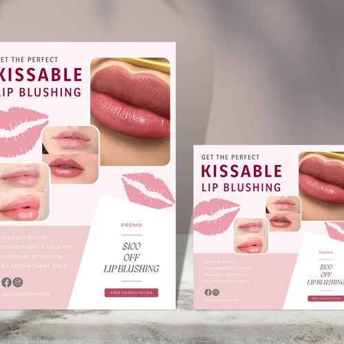 PMU Microblading Brows Flyer Promo Design Templates Editable - Etsy