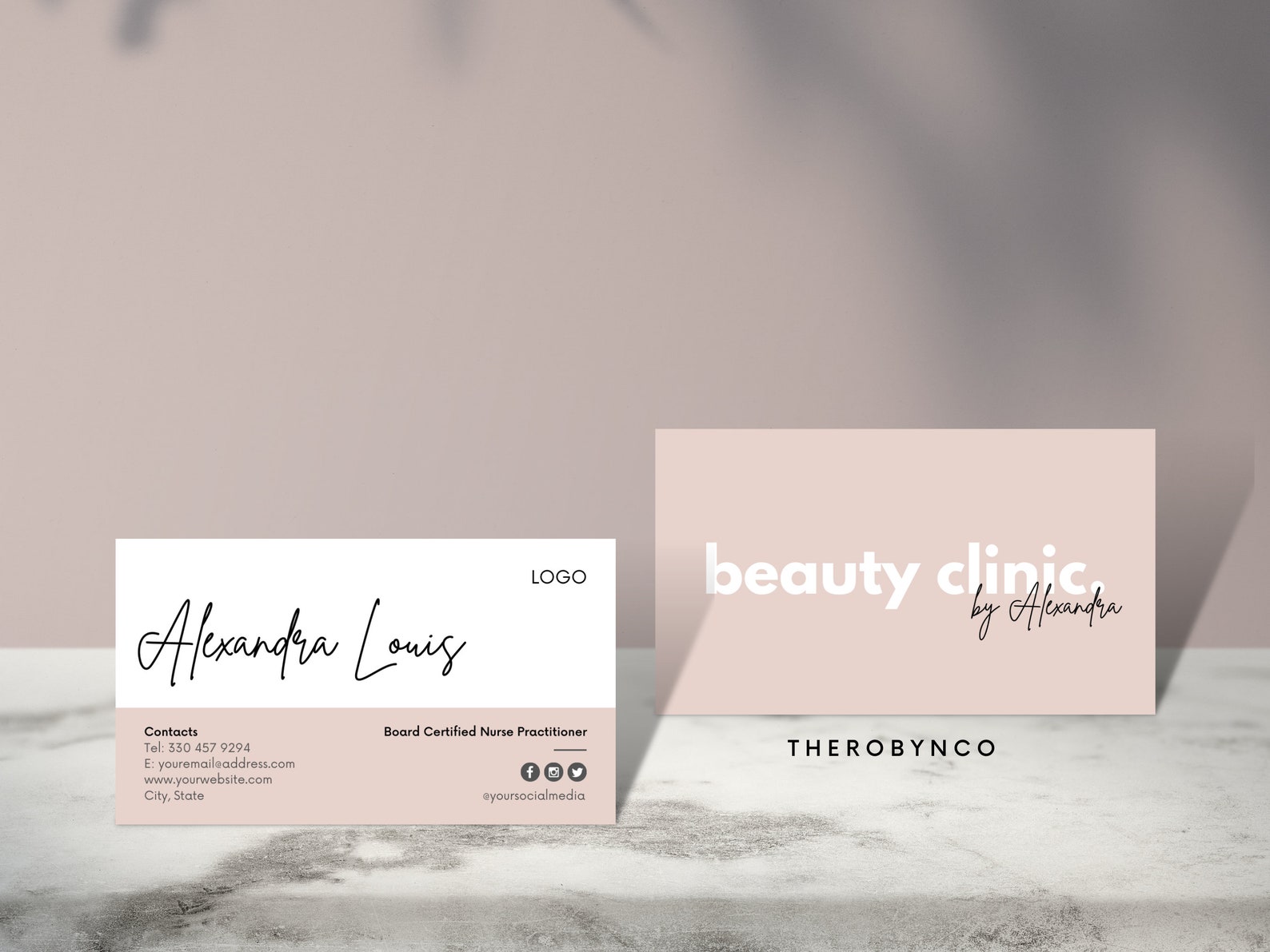 DIY Nurse Injector Certified Business Card Templates Design, Editable ...