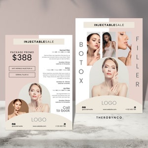 DIY Botox Dermal Filler Beauty Flyer Templates Design, Brand Awareness ...
