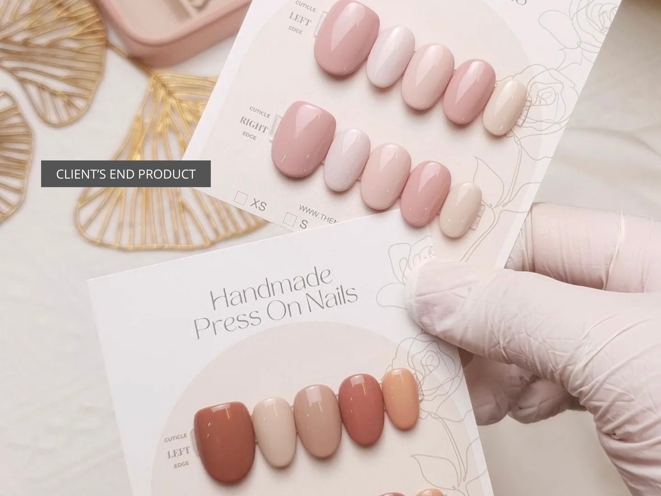 DIY Press on Nails Product Card Templates, Instructions How to Card ...
