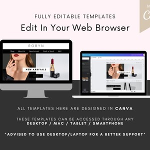Beauty Cosmetics Makeup Shopify Website Banner Header Templates Design ...
