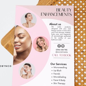 Beauty Flyer Brand Awareness Templates, Hair Nail Makeup Salon ...