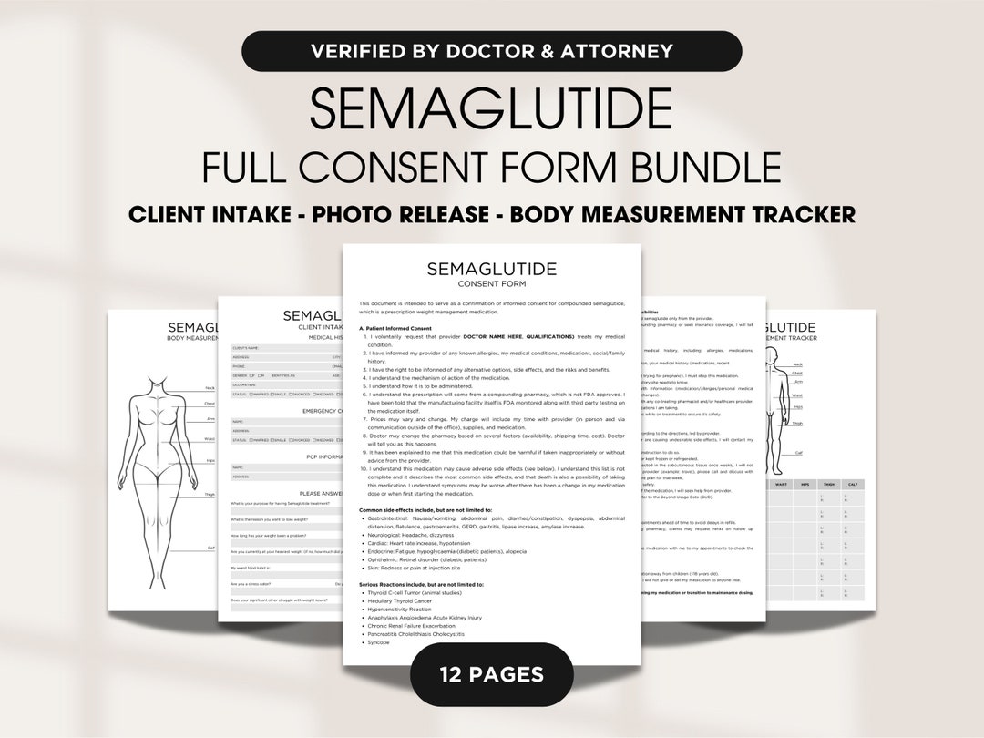 Weight Loss Bundle Forms Template, Weight Loss Business Editable ...