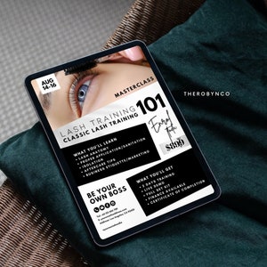 Masterclass Course Beauty Flyer Templates, Editable Printable, DIY ...