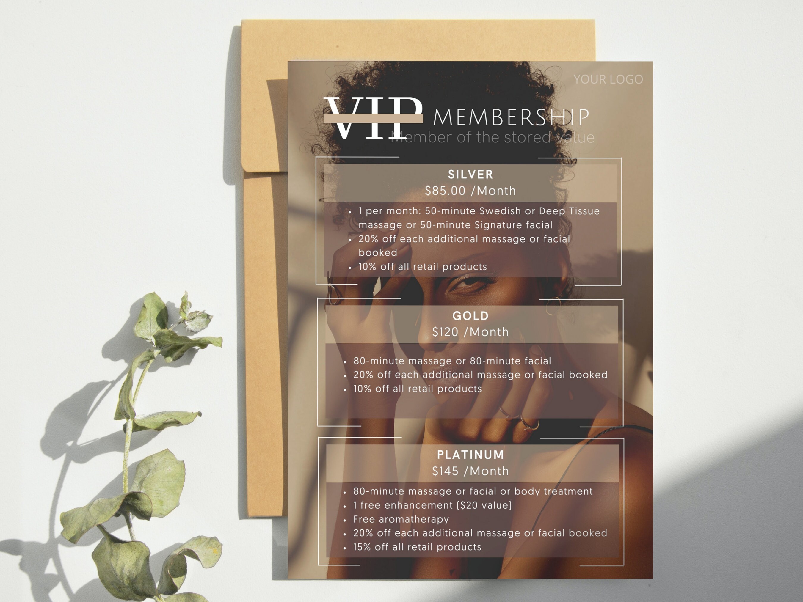 Beauty Salon VIP Membership Flyer Template Flyer Catalog - Etsy