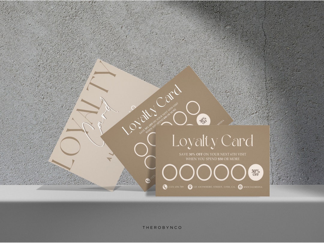 DIY Beauty Loyalty Card Templates Design, Beauty Business Card Royalty ...