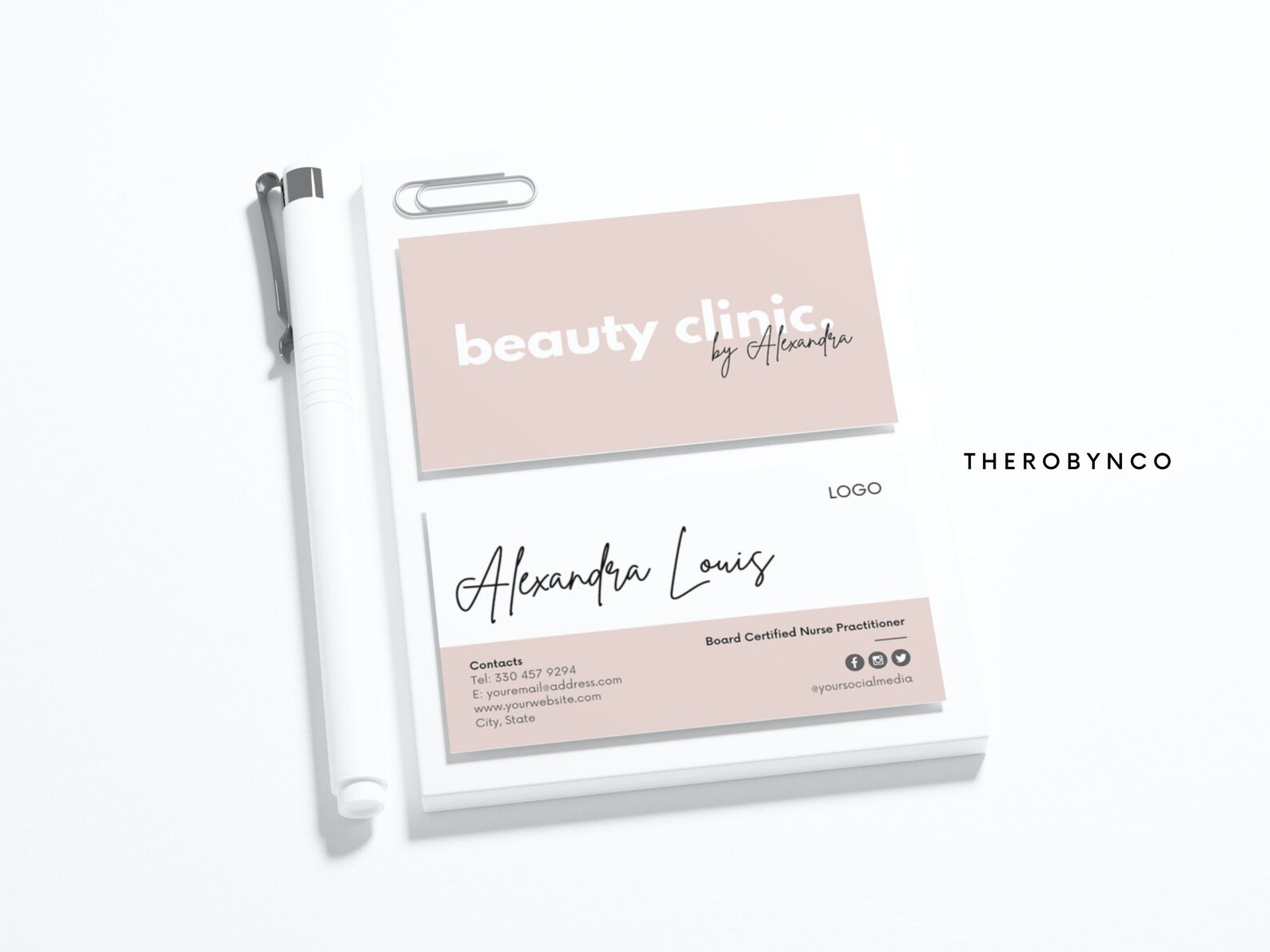 DIY Nurse Injector Certified Business Card Templates Design, Editable ...