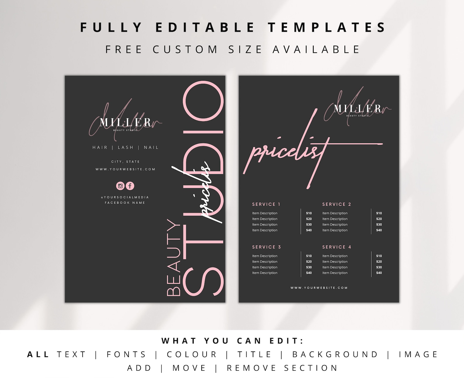 MIL 30 Large Branding Kit Set Bundle Templates Editable - Etsy