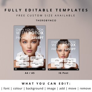 DIY Botox Dermal Filler Beauty Flyer Templates Design, Brand Awareness ...