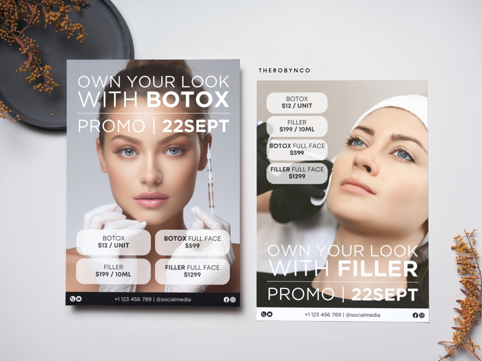 DIY Botox Dermal Filler Beauty Flyer Templates Design, Brand Awareness ...