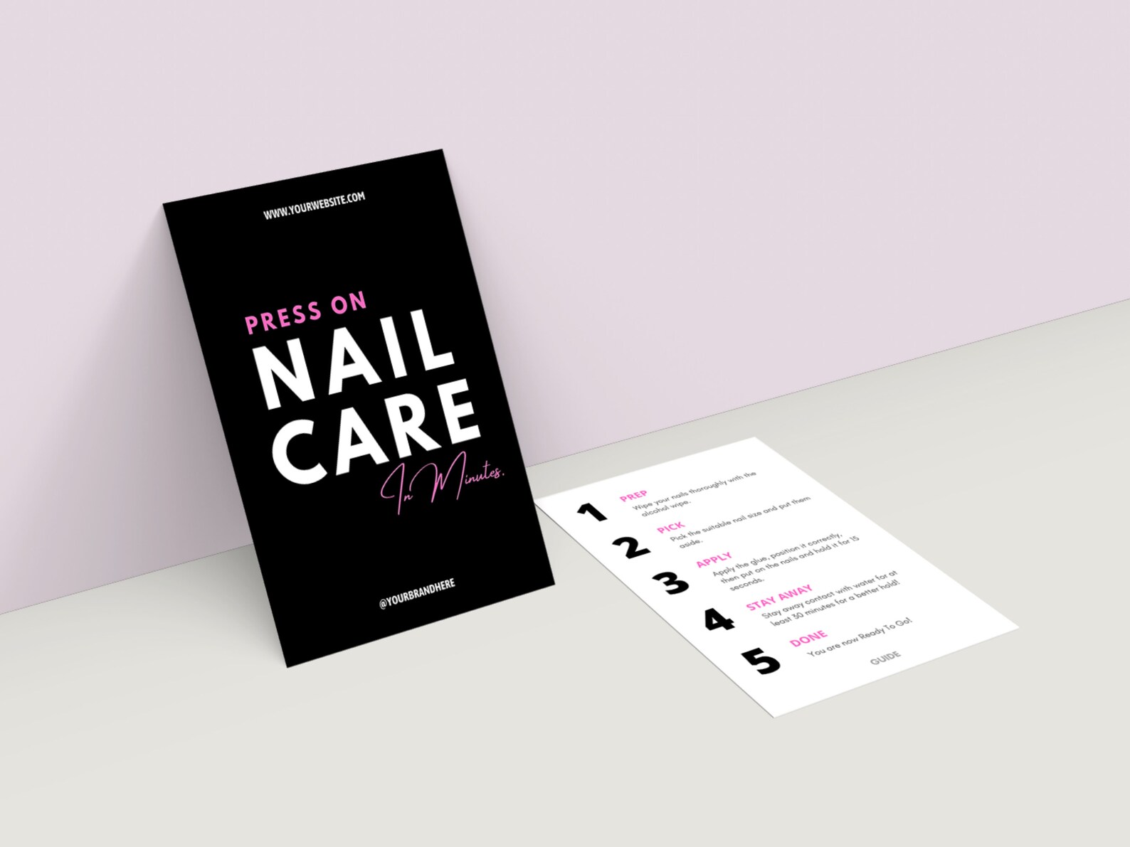 How to Apply Press on Nails Guide Templates Press on Nails - Etsy