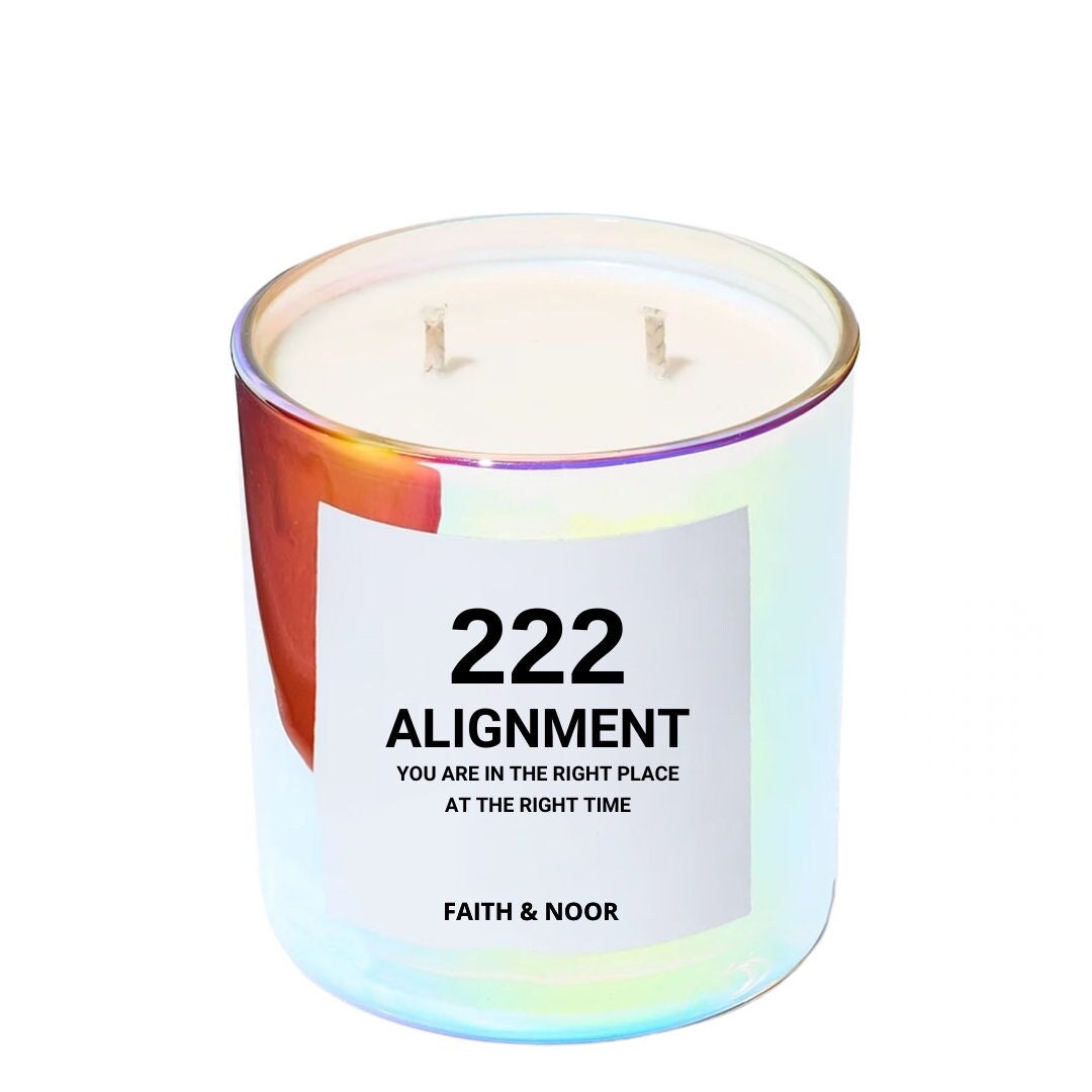 222 - ALIGNMENT - Angel Numbers - 11 Oz. - Aura Candle - Intention ...