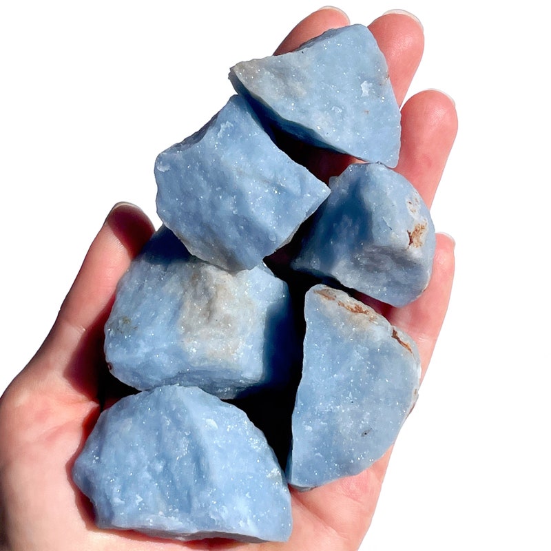 Angelite Crystal - Etsy